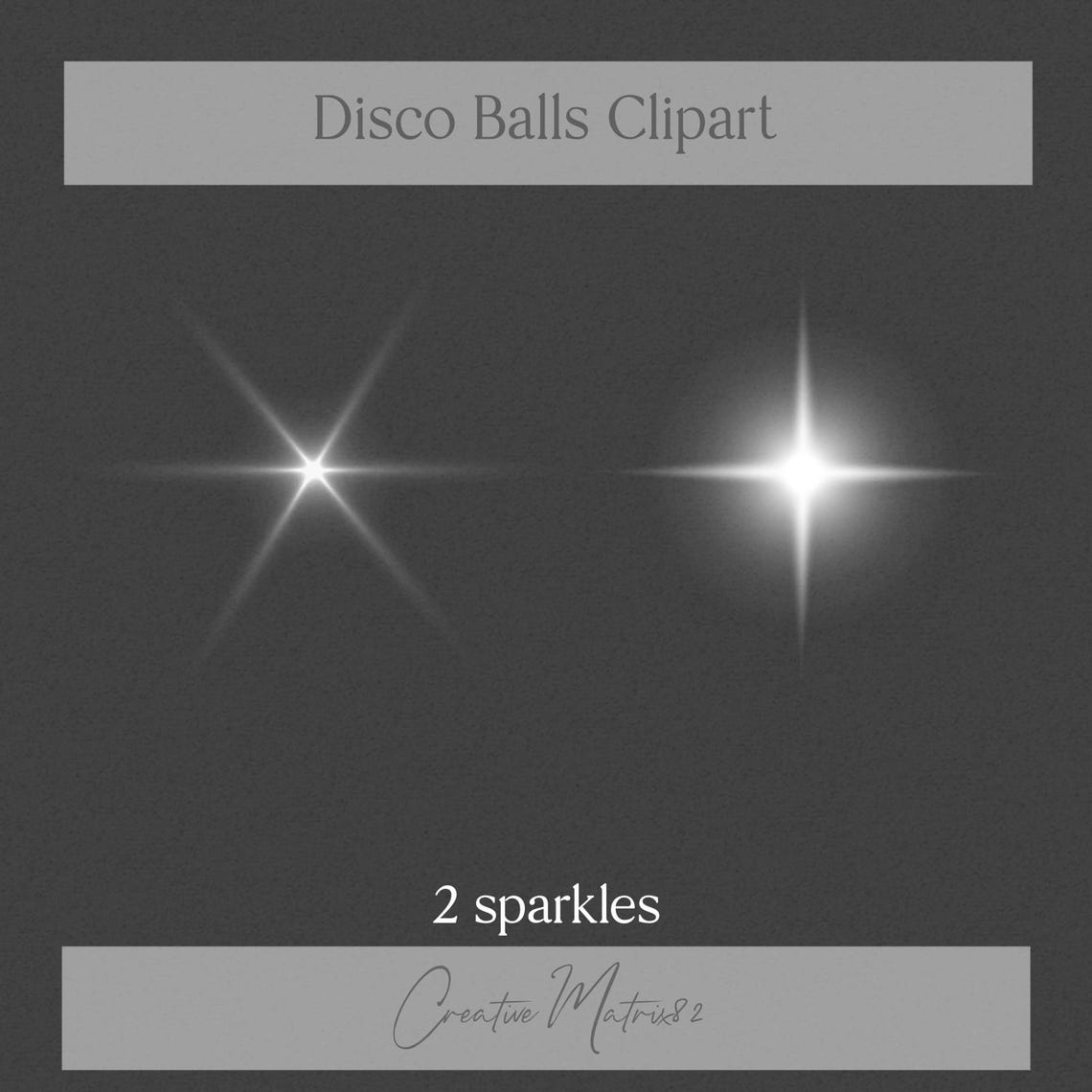 Disco Balls Clipart PNG Bundle – 28 Retro Graphics With Light Bursts ...