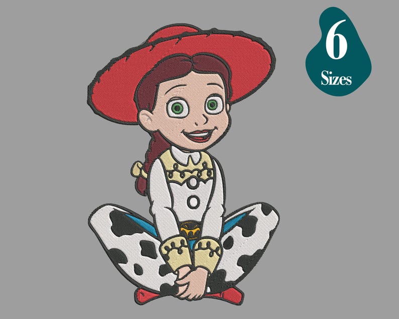 Jessie Toy Story Machine Embroidery Design: 6 Sizes (instant Download ...