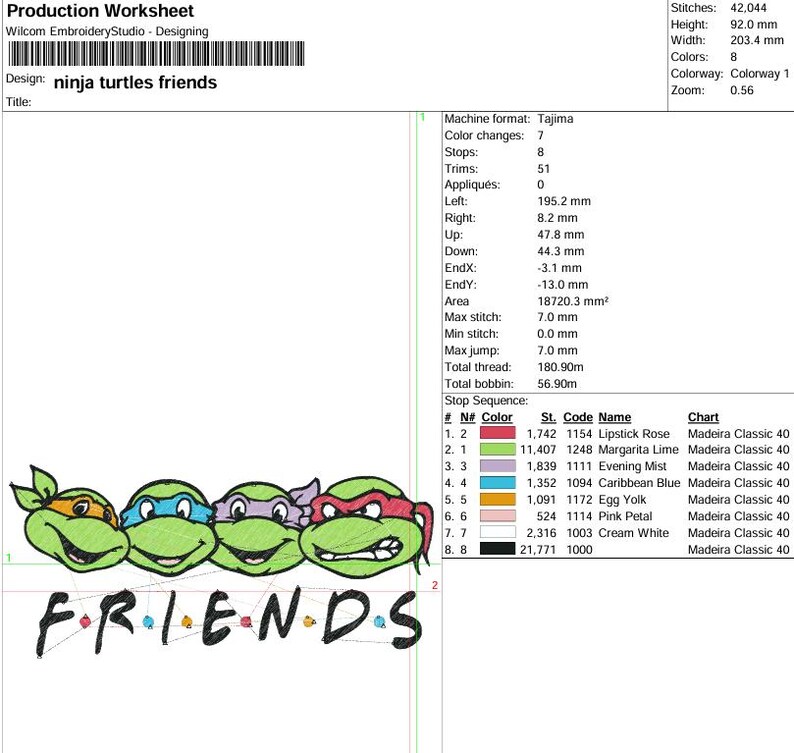 Turtle Superhero Friends Embroidery Design. Turtles Machine Embroidery ...