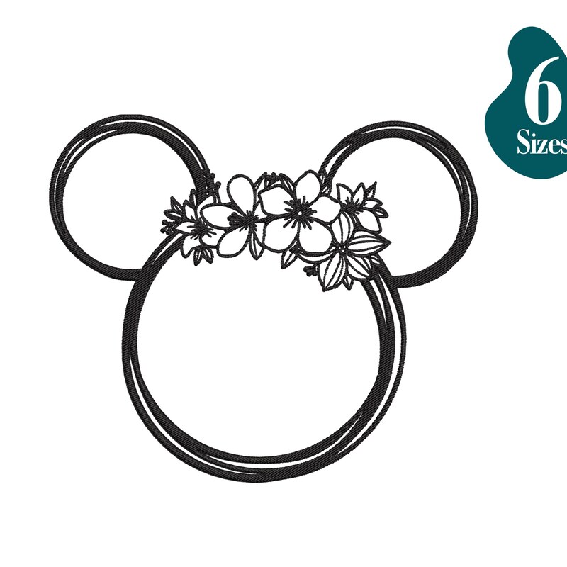 Minnie Flower Svg - Etsy
