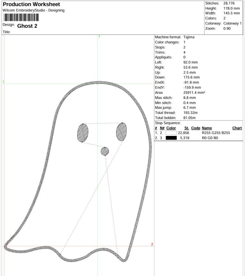 Ghost Embroidery Design: Halloween Applique, Multiple Sizes (digital ...