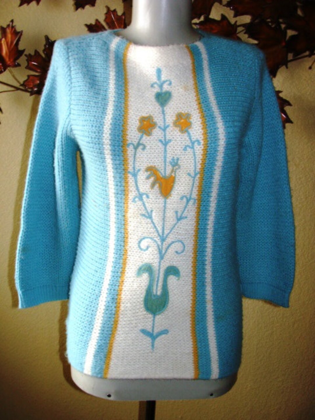 Vintage 100% Orlon Acrylic Union Sweater Pullover Powder Blue - Etsy