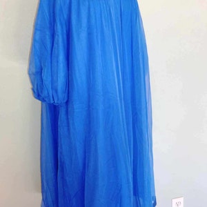 Vintage Peignoir Set Royal Blue Nightgown & Robe Set Gossard Artemis ...