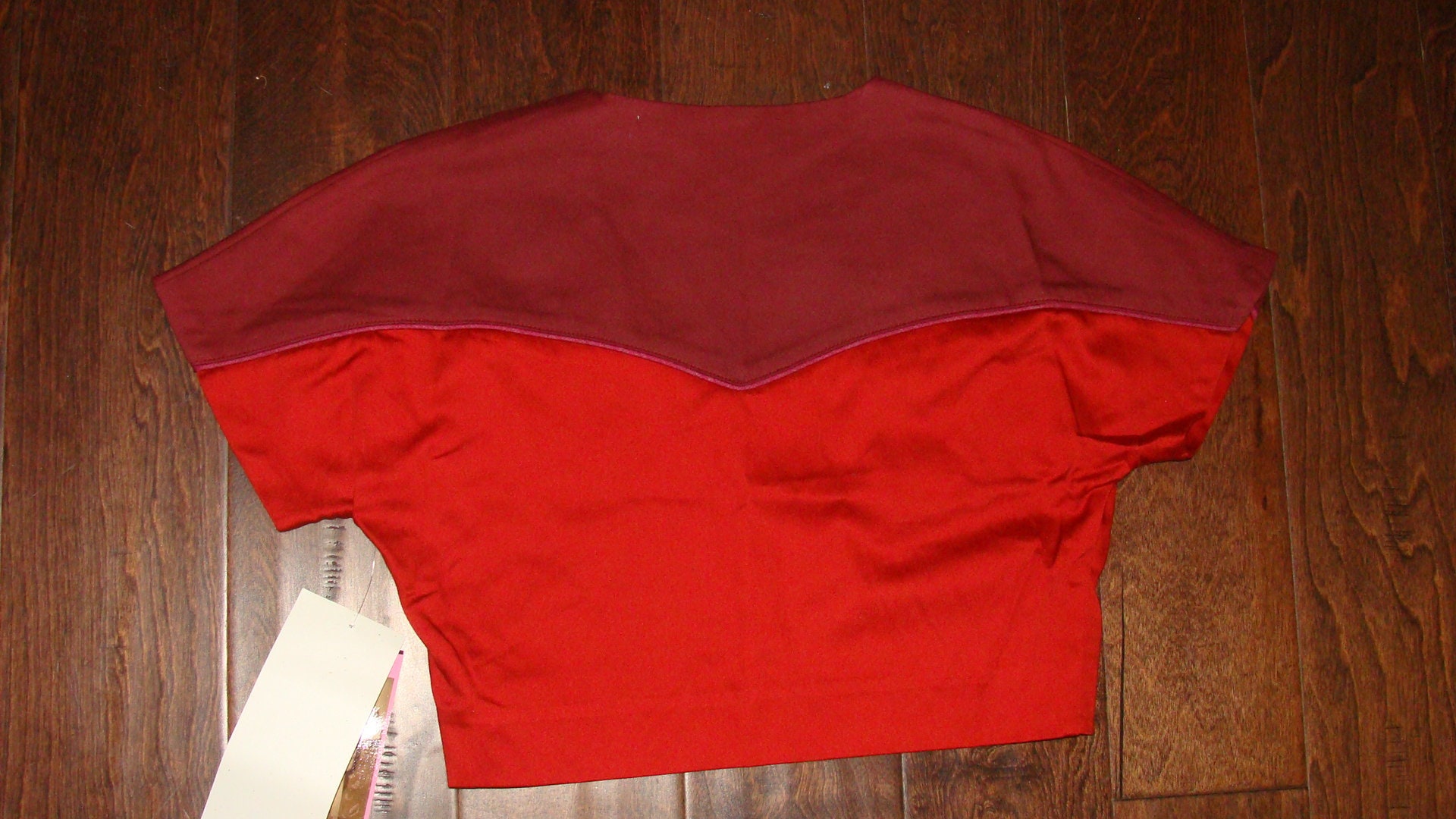 Western Bolero Sample Coat USA Made Burnt Red Tattoo Horseshoe & Star ...