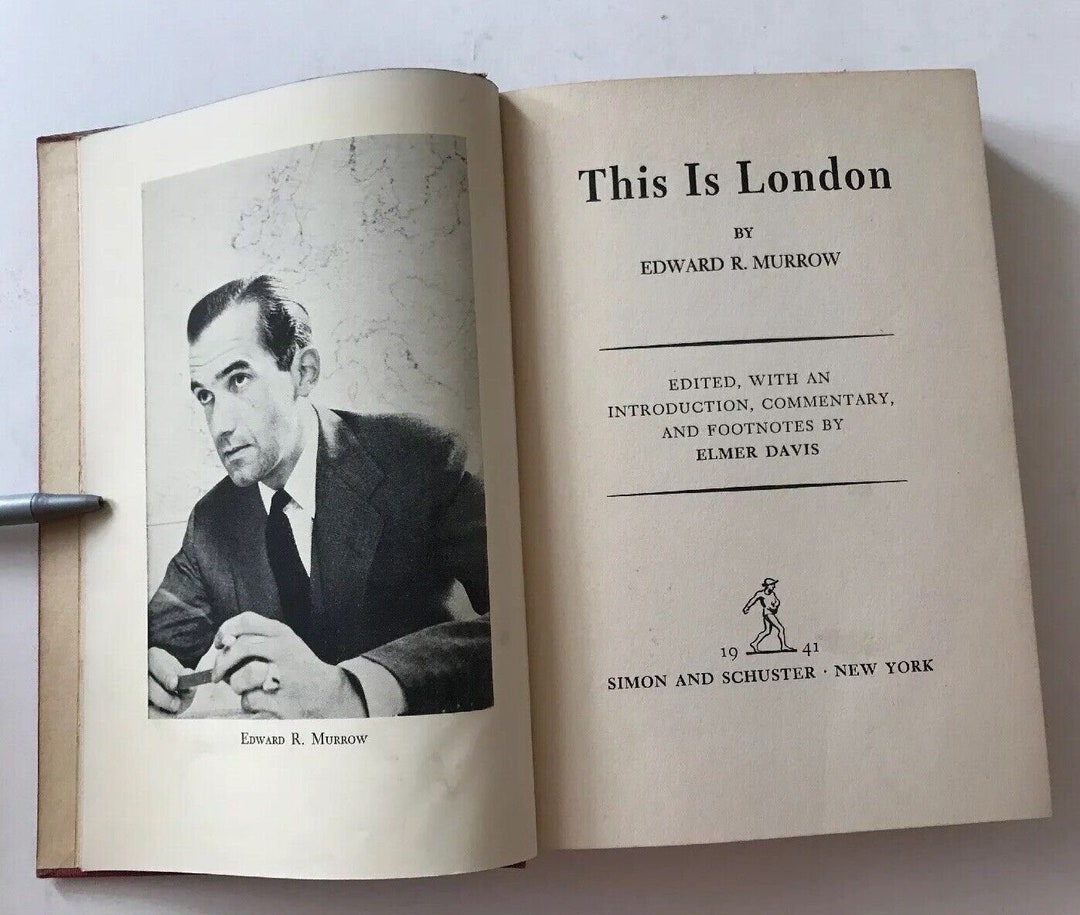 This is London by Edward R Murrow Salutation Broadcast 1st Ed 16 Mos of ...