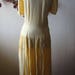 Vintage Mid Century Sheer Window Pane Yellow Sears Sucker Pucker Ladies ...