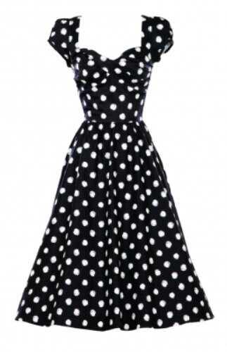 Size 22 Curvy Sample Dress Black White Polka Dots Plus Size - Etsy