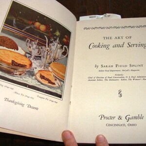 The Art of Cooking Serving by Sarah Field Splint 549 Crisco Recipe 1934 ...