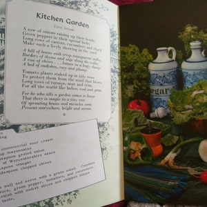Through the Kitchen Door 1966 Vintage Cookbook Recipes & Poems Home ...