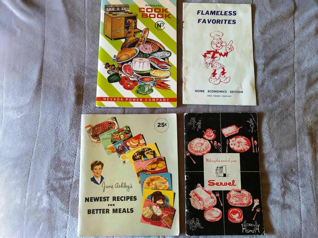 Mid Century Cookbooks Flameless Favorites Reddy Kilowatt Electric Las ...