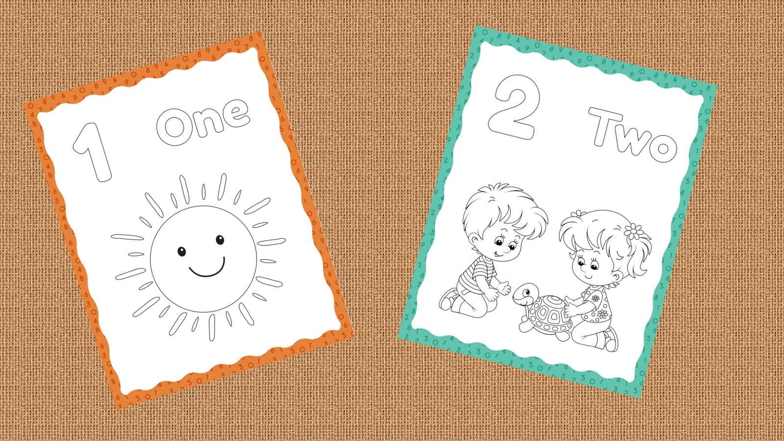 Number Tracing and Coloring Pages Bundle | Preschool Math Worksheets ...