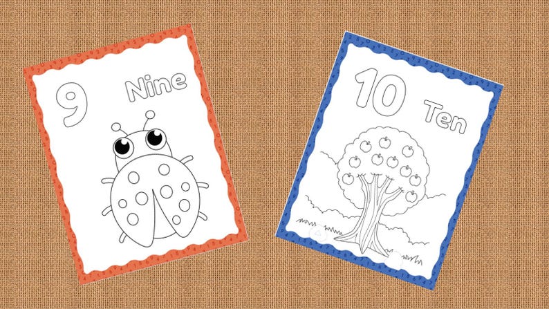 Number Tracing and Coloring Pages Bundle | Preschool Math Worksheets ...