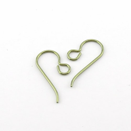 10 Titanium Ear Hooks. Allergy Free | Etsy