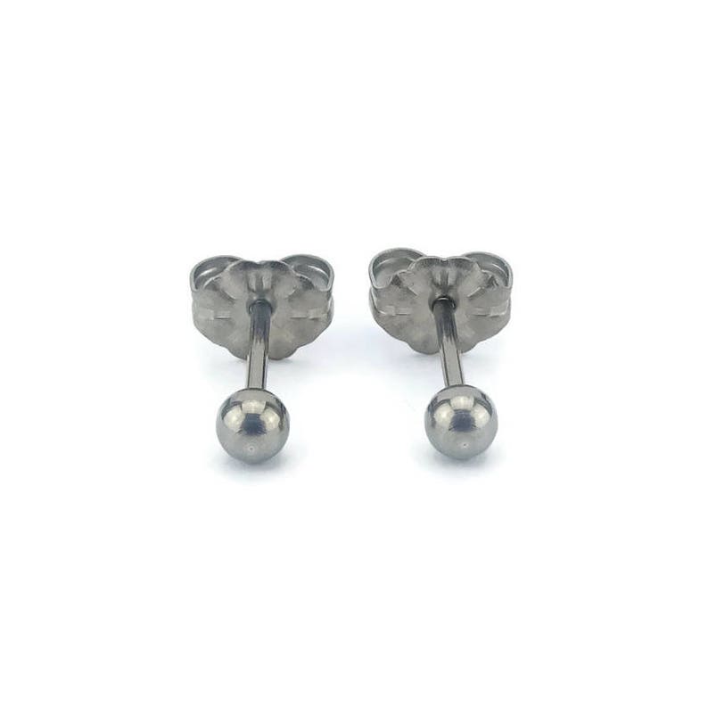 3mm Ball Stud Posts Titanium Earrings Titanium Ball Studs for | Etsy