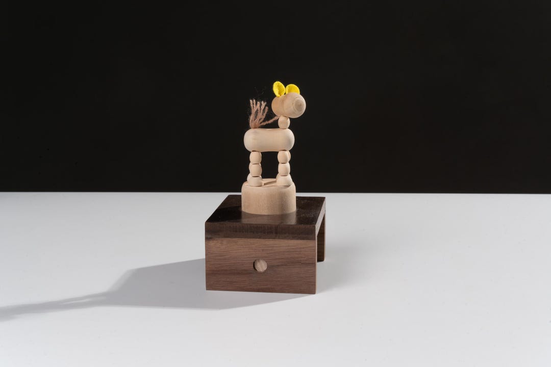 Handmade Wooden Automaton – Kinetic Crank Toy - Etsy