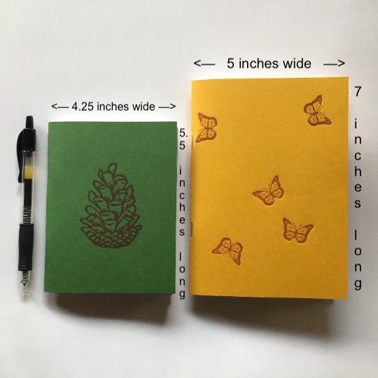 Monarch Butterfly Letterpress Journal With White Blank Pages ...