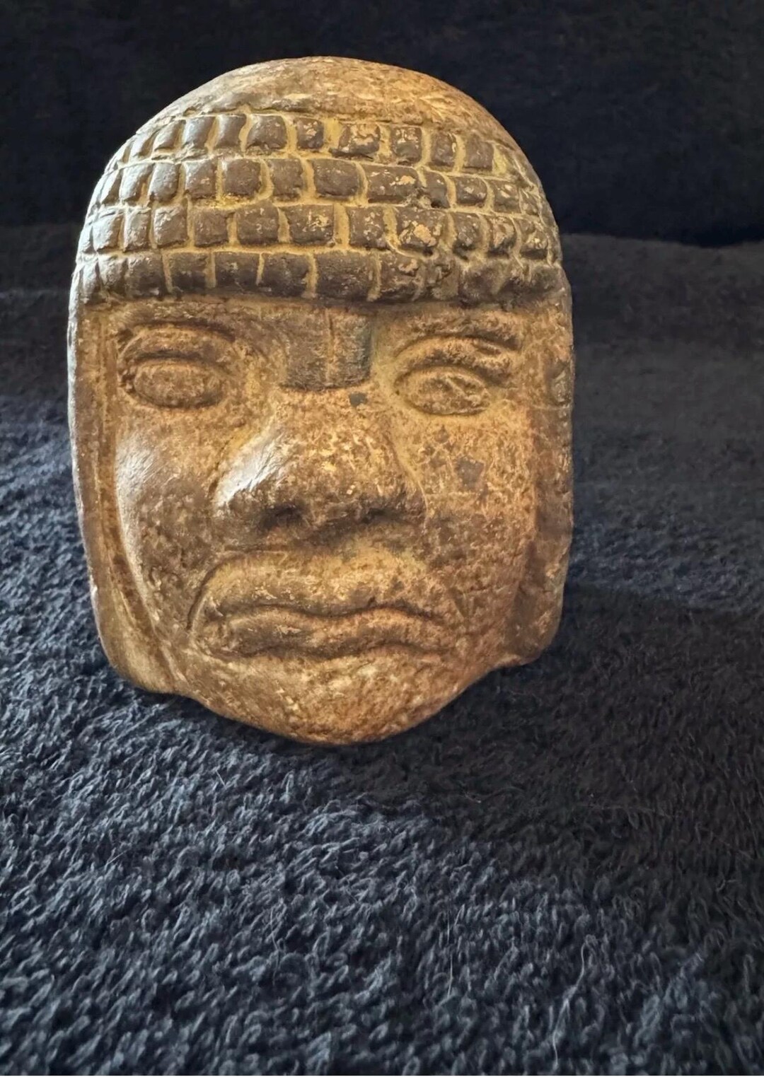 Antique Terracotta Clay Olmec Head - Etsy