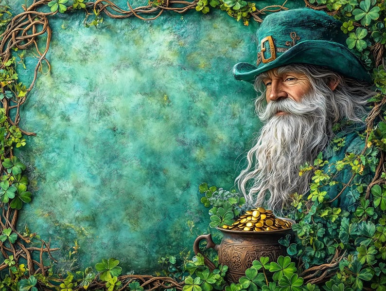 Magical Leprechaun Print Set - 5 Digital Downloads Irish Fantasy Wall ...