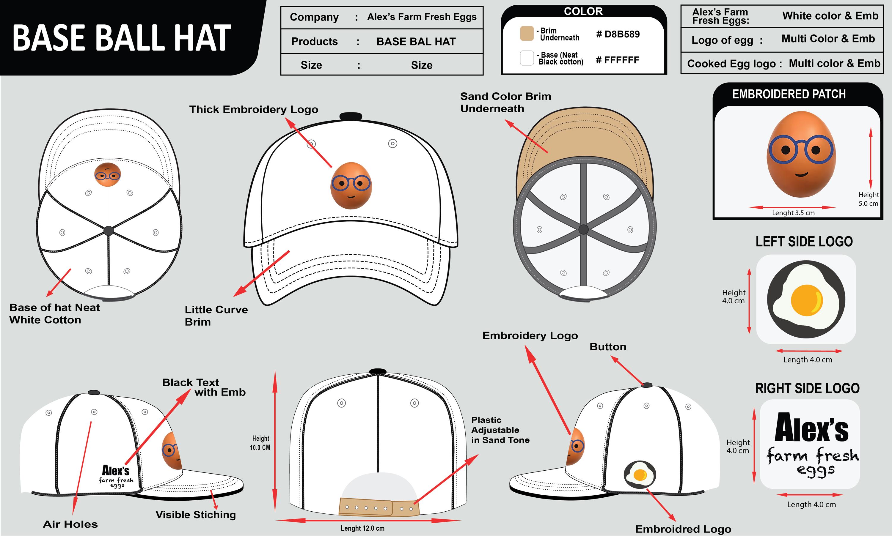 Trucker Hat Techpack Mockup | Trucker Cap Techpack Template | Base Ball ...