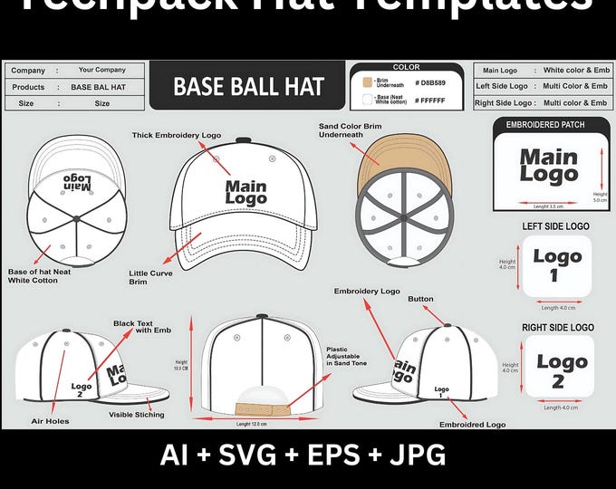 Trucker Hat Tech Pack - Etsy Canada