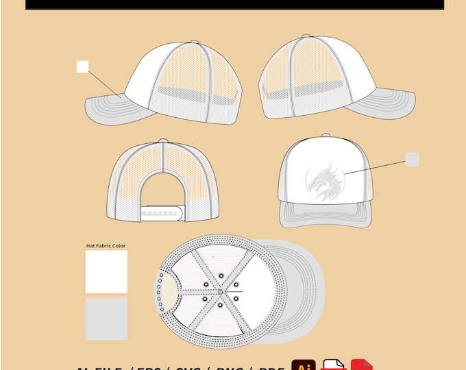 Trucker Hat Tech Pack - Etsy Canada