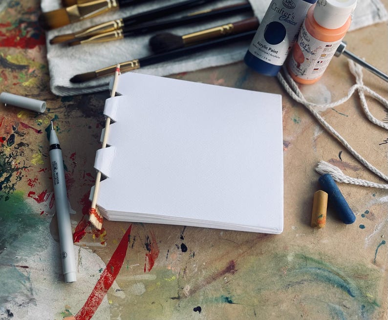 Untraditional Handmade Sketchbook for Mixed Media - Etsy