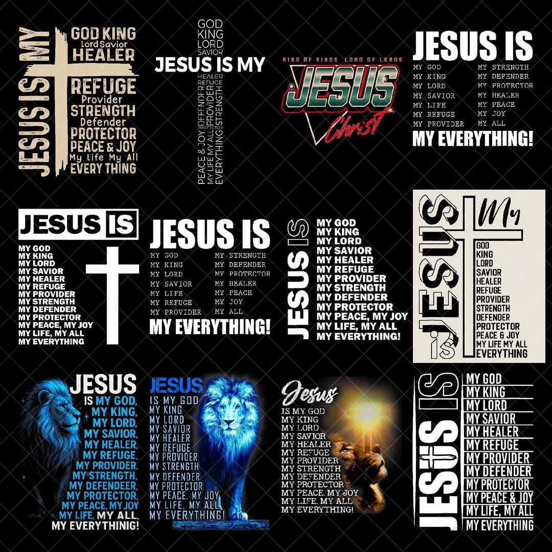 Jesus is My Everything PNG, My God My Lord My Savior Christian Quote ...