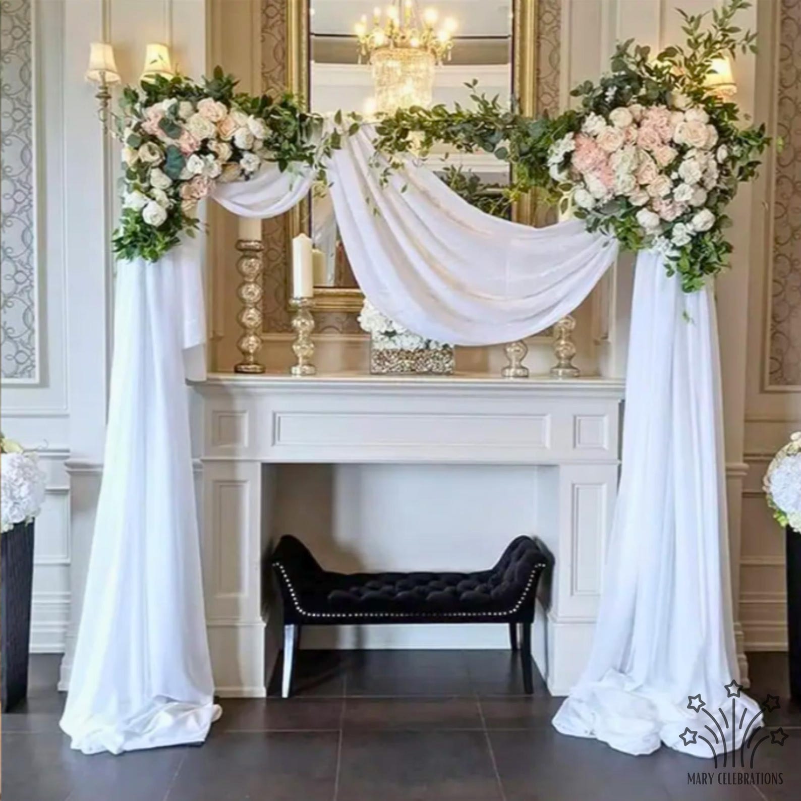 Rustic Wooden Wedding Arch, Boho Ceremony Backdrop Stand, Natural Wood ...