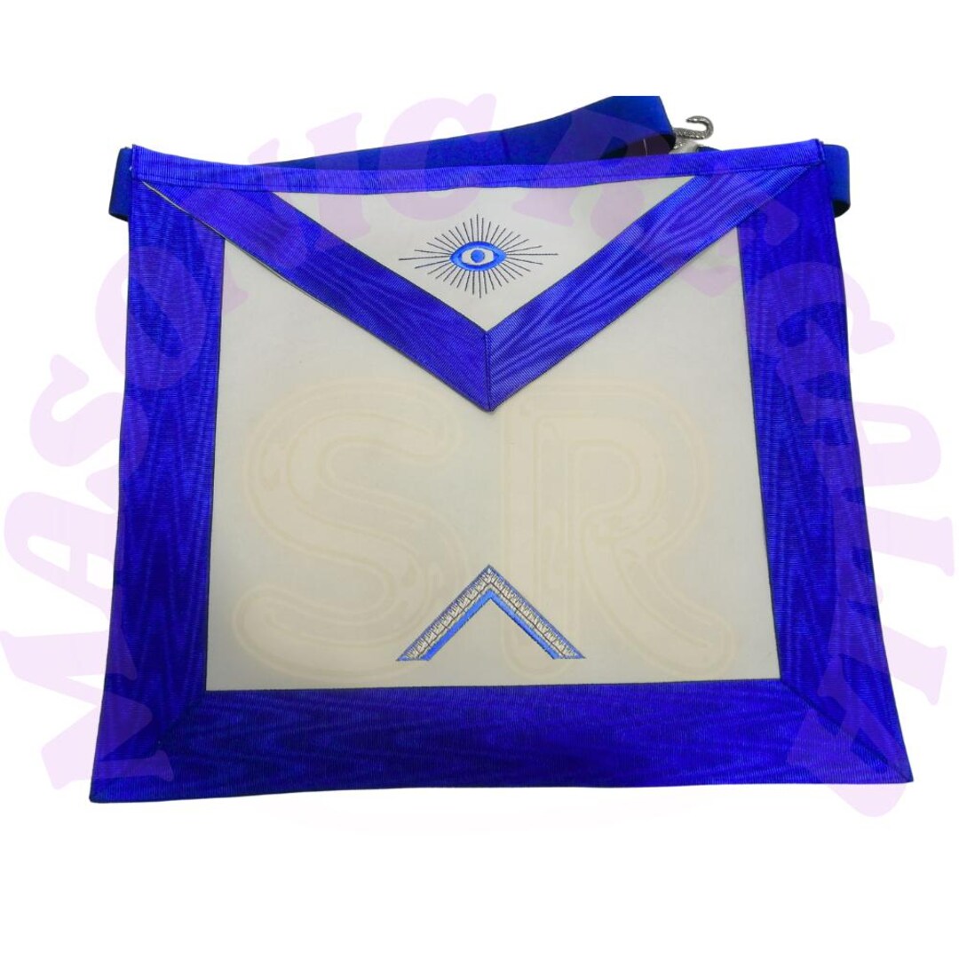 Masonic Regalia Blue Lodge Faux Leather Worshipful Master Apron ...