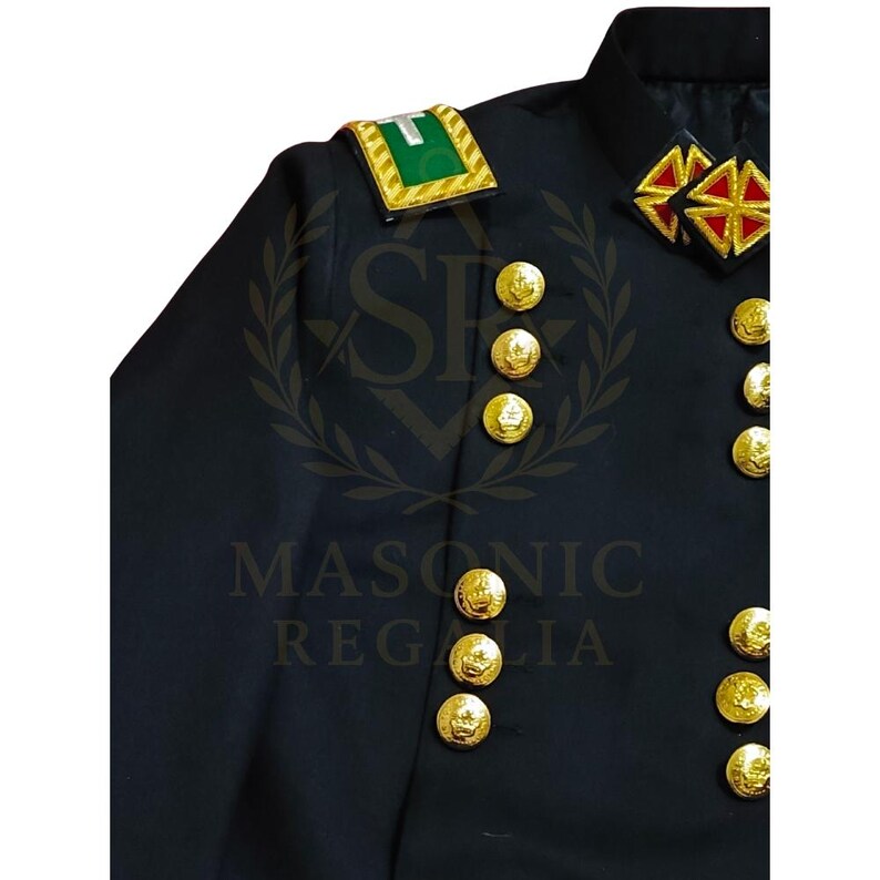 Masonic Regalia Knight Templar Grand Commander Ceremonial Coat, Hand ...