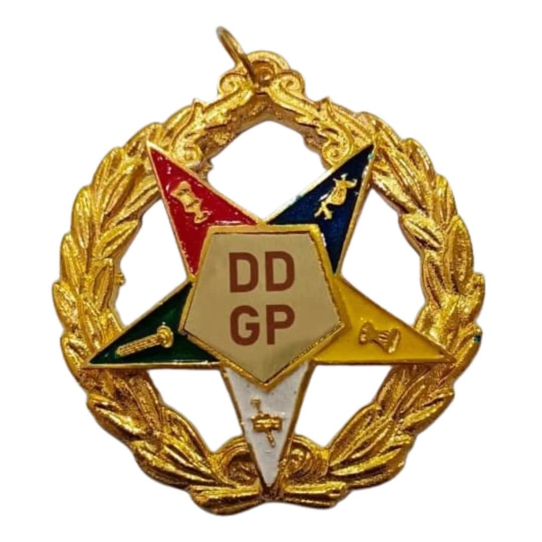 OES District Deputy Grand Patron Collar Jewel, Gold Plated Regalia - Etsy
