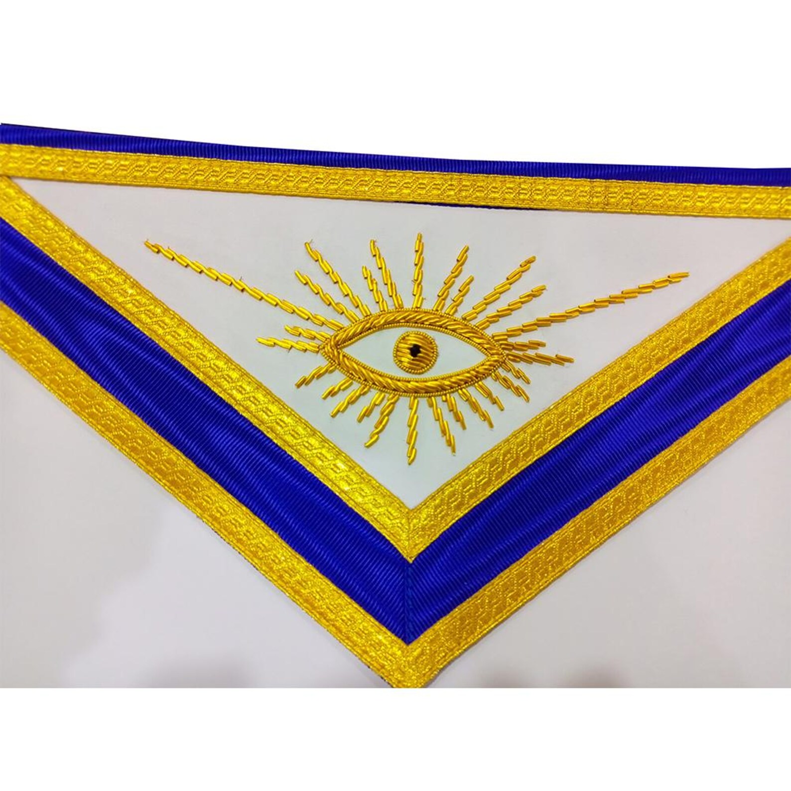 Masonic Worshipful Master Regalia: Hand Embroidered Apron, Chain Collar ...