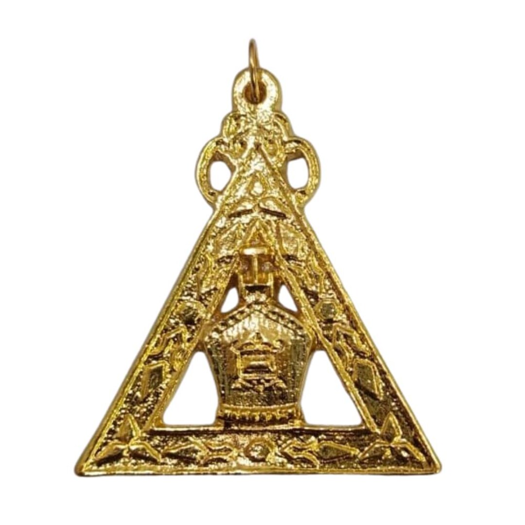 Royal Arch Mason High Priest Officer Collar Jewel Gold Plated Mitre ...