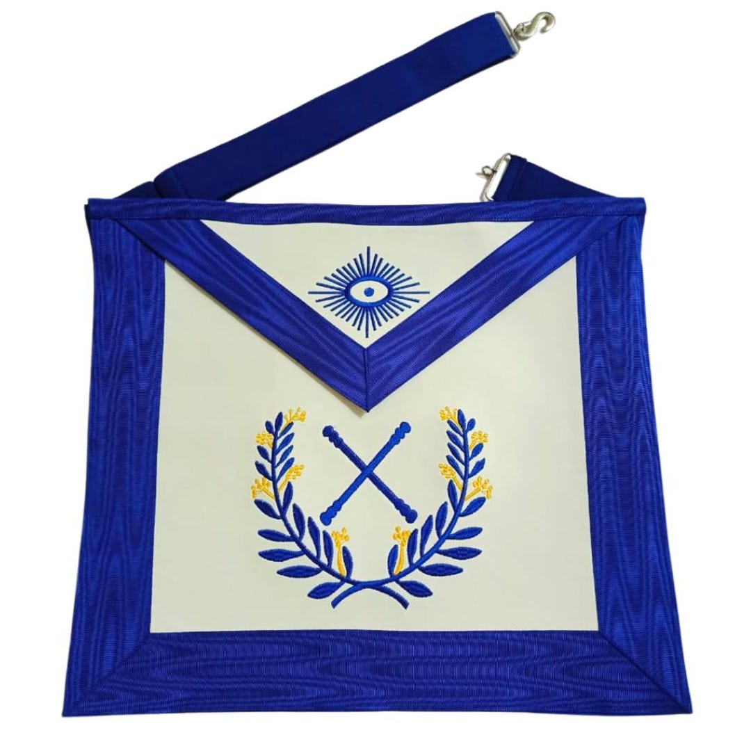Masonic Regalia Blue Lodge Marshal, Faux Leather Apron, Embroidered ...