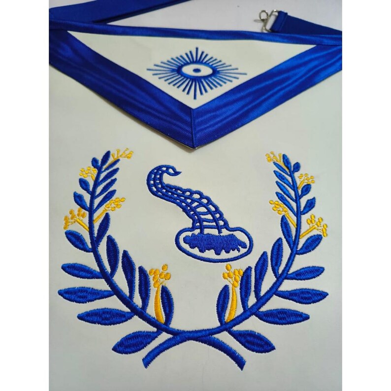 Masonic Regalia Set: Blue Lodge Senior Steward Apron, Collar & Gloves ...