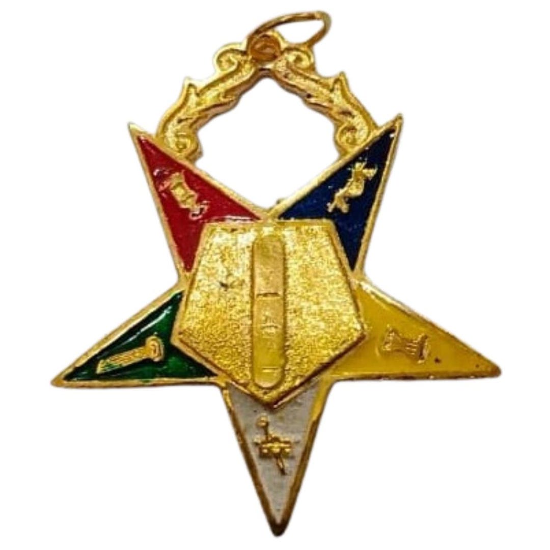 OES Associate Conductress Collar Jewel Gold Plated Five Pointed Star ...