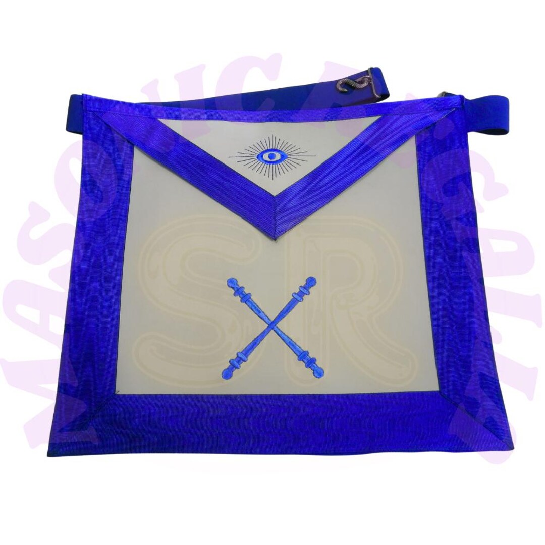 Masonic Regalia Blue Lodge Marshal Faux Leather, Embroidered ...