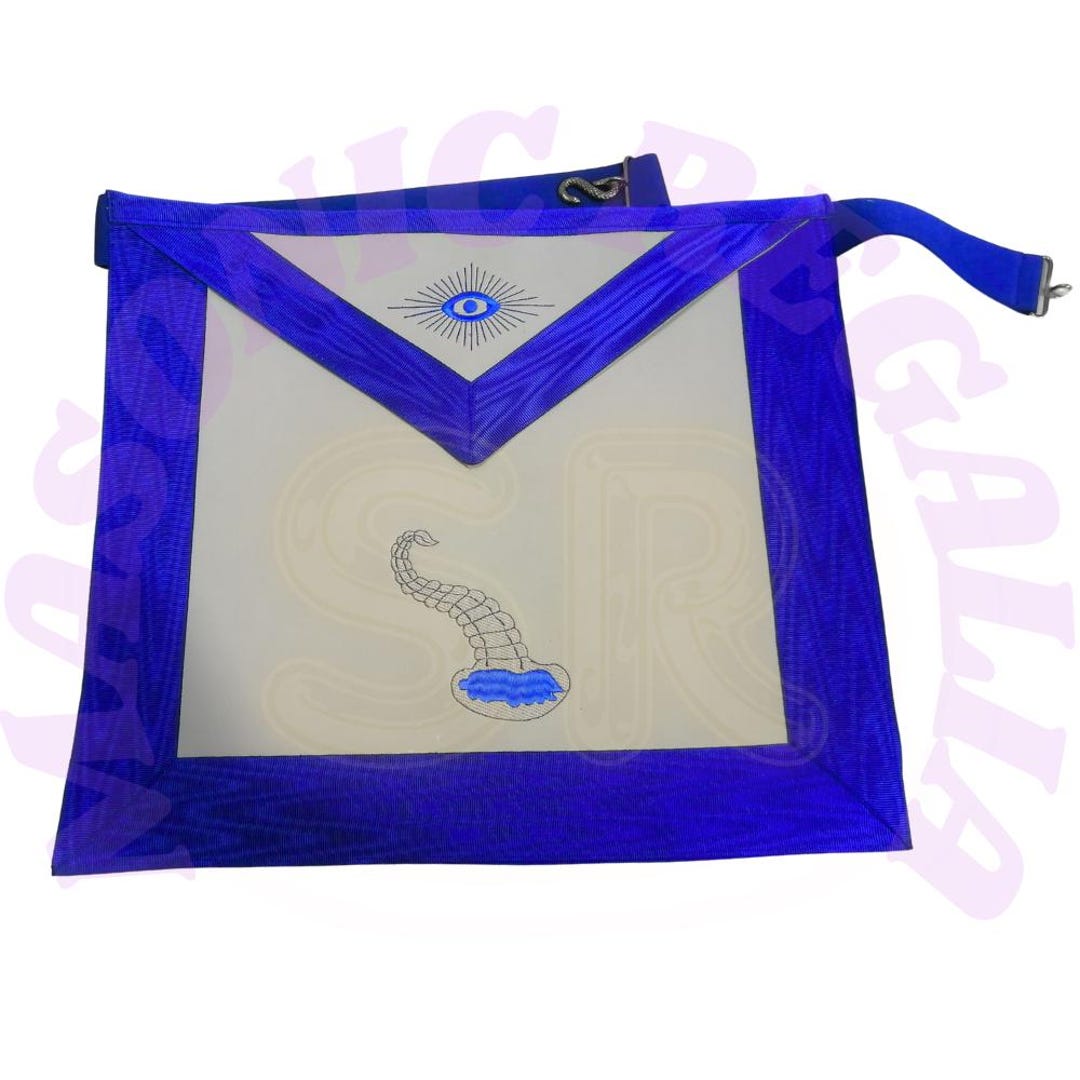 Masonic Regalia Blue Lodge Senior Steward Faux Leather, Embroidered ...