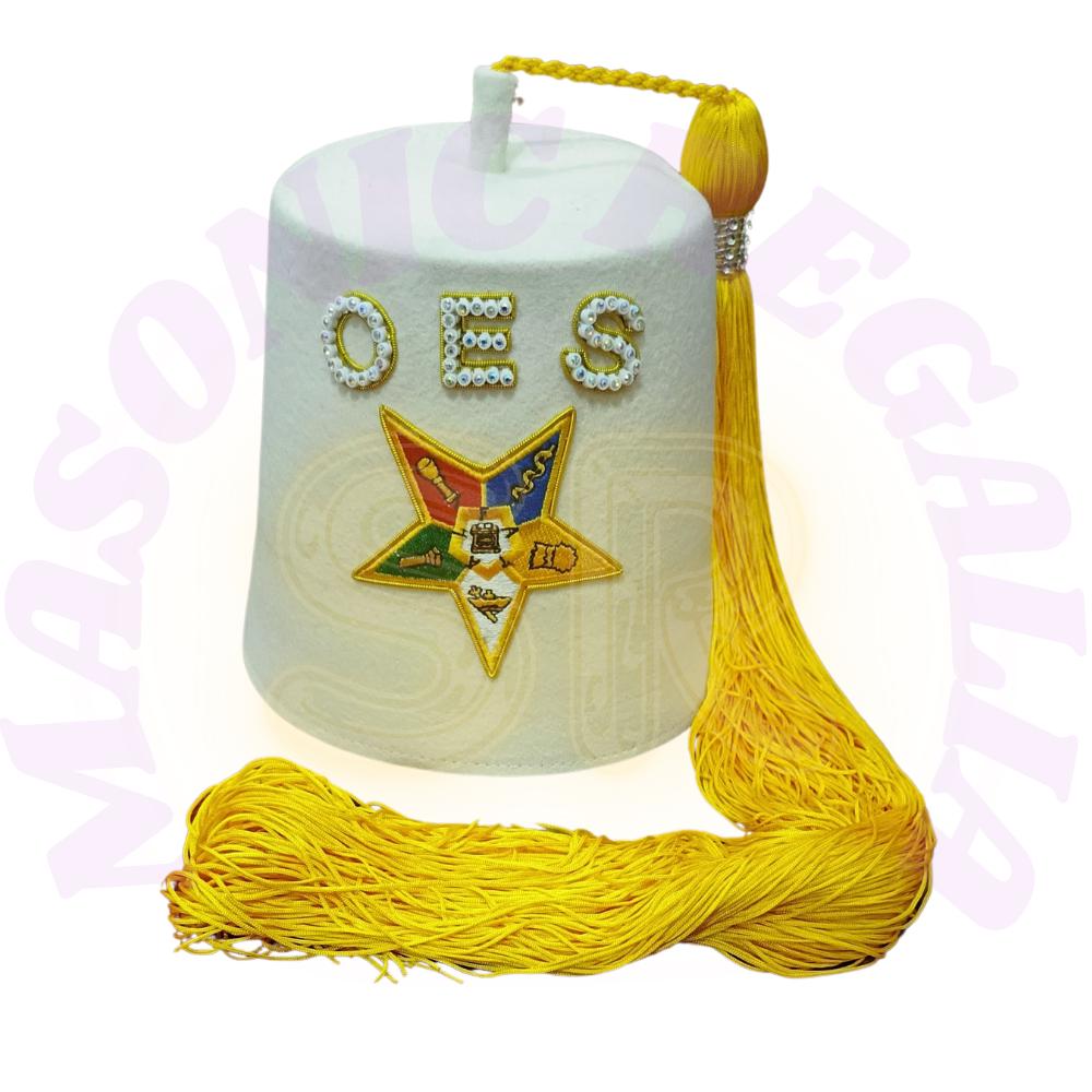 Order of Eastern Star Regalia Set, Fez, Fez Case, Gloves, Bow Tie, Sash ...
