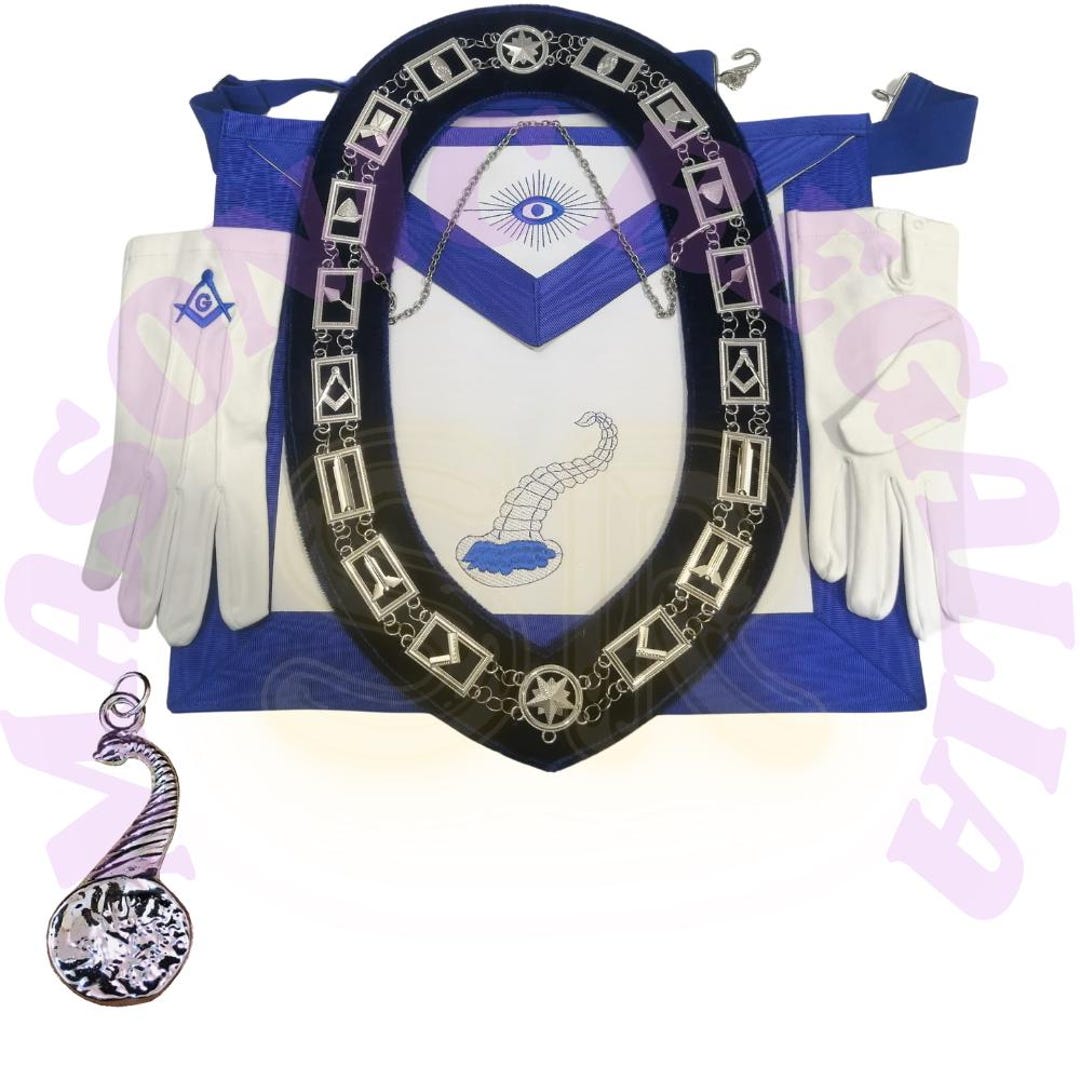 Masonic Regalia Blue Lodge House Junior Steward Package, Faux Leather ...