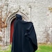 Black Wool Cloak FULL CIRCLE Cloaks Medieval Larp Cosplay Renaissance ...