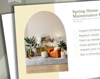 Spring Home Maintenance Checklist | Real Estate Flyer Template ...