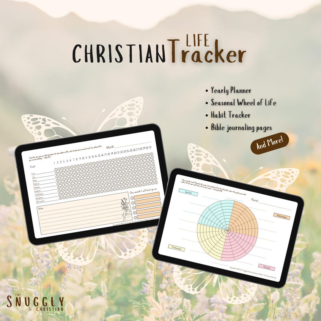 Christian Binder Planner Digital Download – Printable Faith-based A5 ...