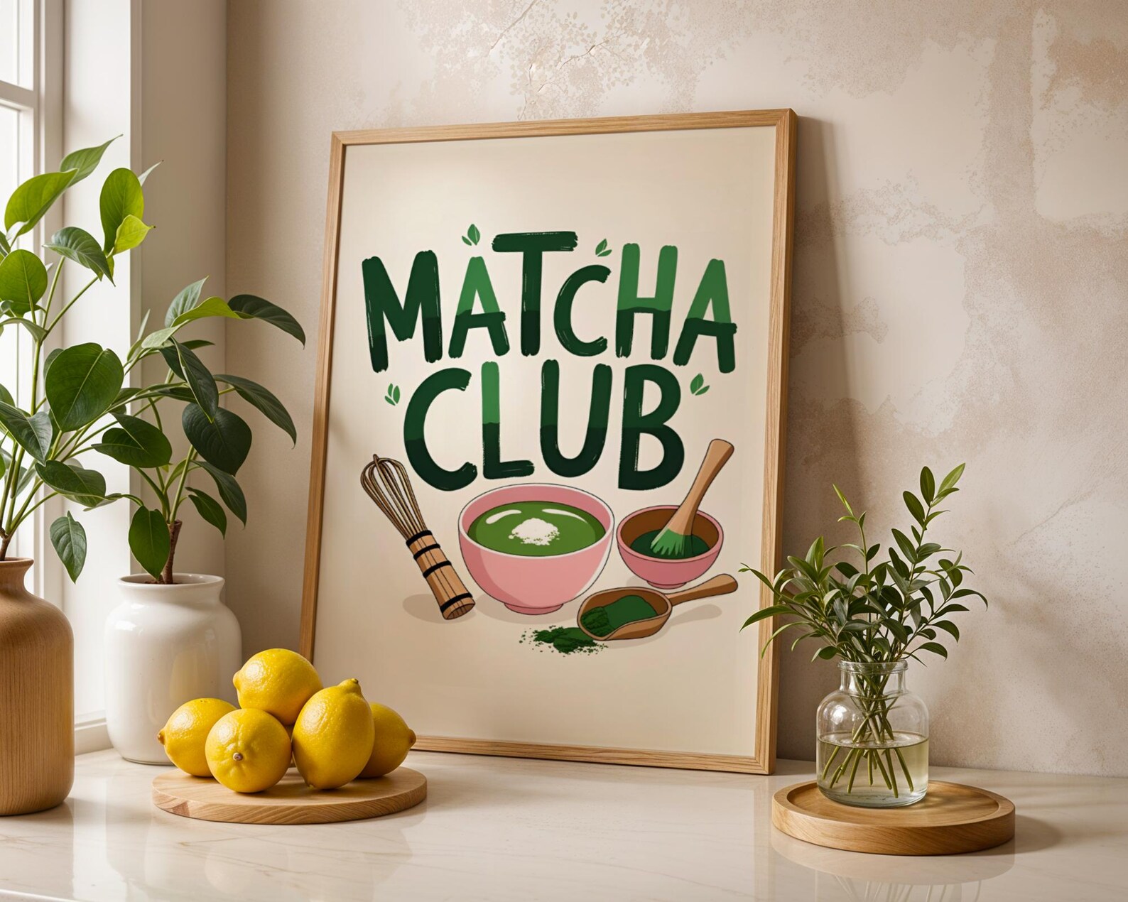 Matcha Club Print, Matcha Kitchen Art, Matcha Poster, Tea Lover Gift ...