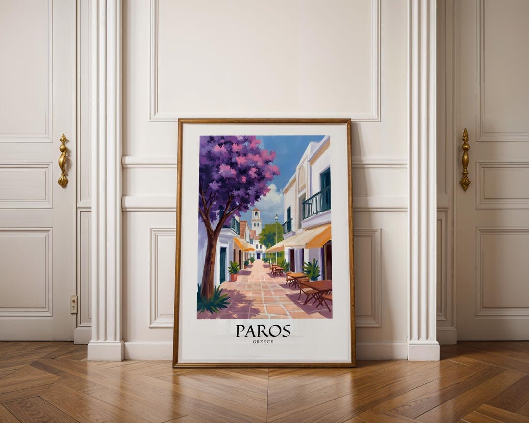 Paros Greece Poster – Greek Island Wall Art - Etsy
