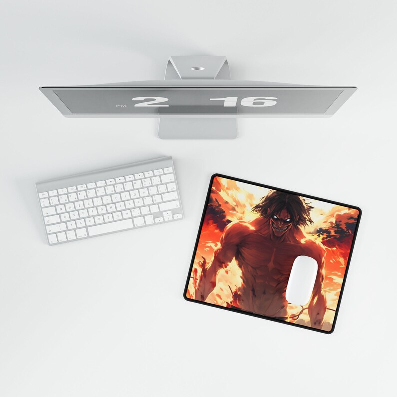 Eren Yeager Mouse Pad, Attack on Titan Anime Desk Mat - Etsy