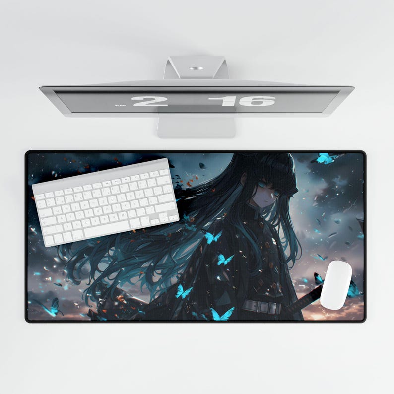 Muichiro Tokito Mouse Pad, Anime Desk Mat, Gaming Decor - Etsy