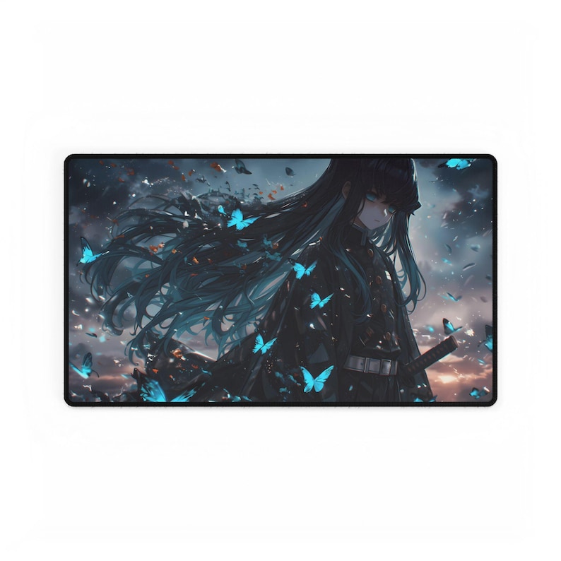 Muichiro Tokito Mouse Pad, Anime Desk Mat, Gaming Decor - Etsy