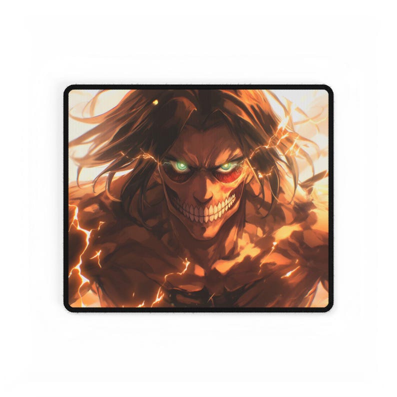Eren Yeager Mouse Pad, Attack on Titan Desk Mat, Anime Gaming Mousepad ...