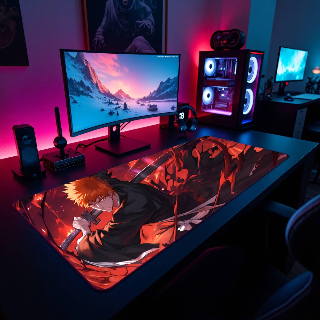Ichigo Kurosaki Mouse Pad, Ichigo Kurosaki Desk Mat, Ichigo Kurosaki ...